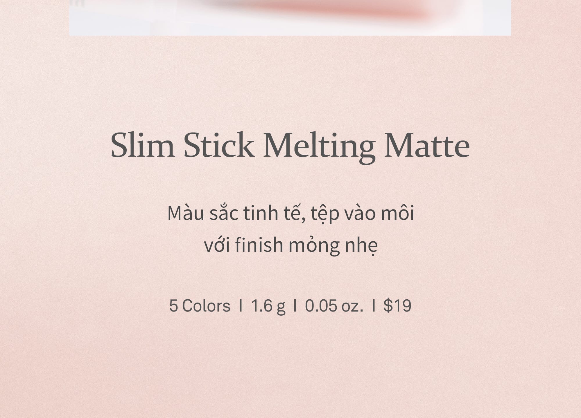 hince Slim Stick Melting Matte - hince Vietnam Official
